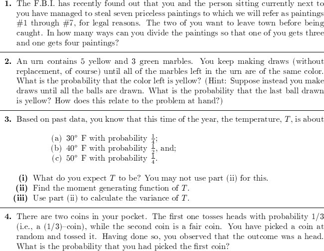 Math 5010-1 and 5010-3: Final Exam Practice Tests Math 5010-1 and 5010-3: Final Exam Practice Tests